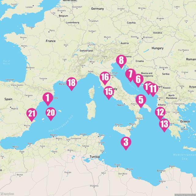 Queen Victoria - August 18th, 2025 - Cruise Map & Port Info