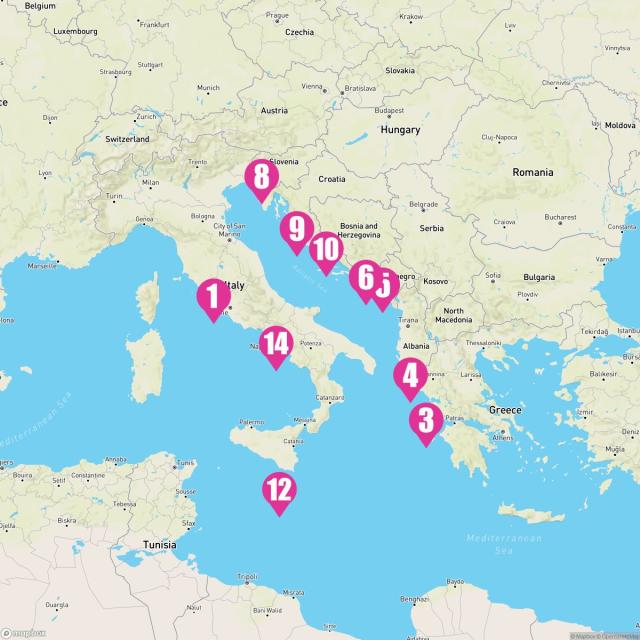 Queen Victoria - July 21st, 2025 - Cruise Map & Port Info