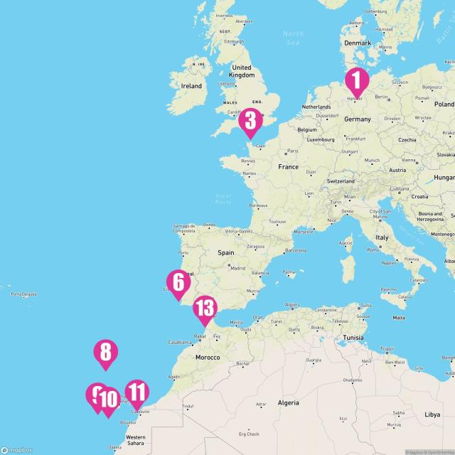 Queen Victoria - March 30th, 2025 - Cruise Map & Port Info