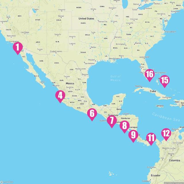 MS Zaandam - January 3rd, 2025 - Cruise Map & Port Info