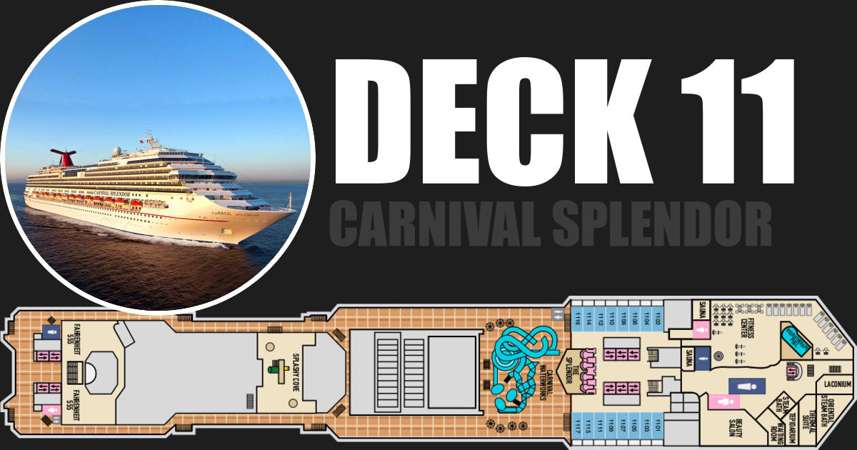 Carnival Splendor Deck 11 - Activities & Deck Plan Layout