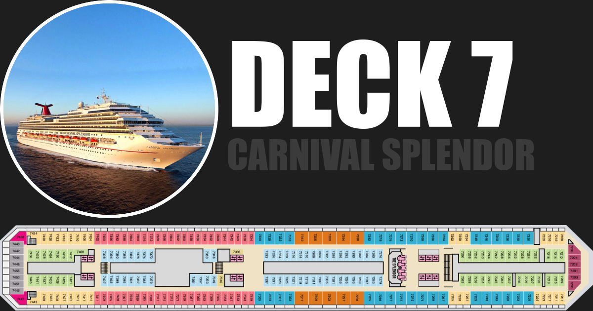 Carnival Splendor Deck 7 - Cabins & Activities
