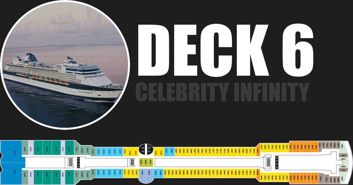 Celebrity Infinity Deck 6 - Cabins & Activities