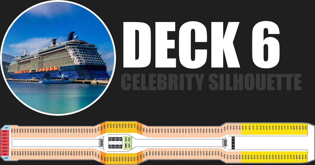 Celebrity Silhouette Deck 6 - Cabins & Activities
