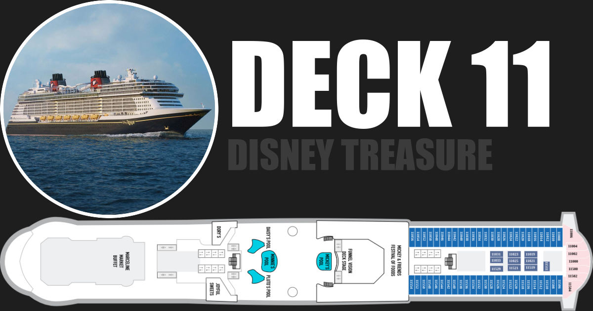 Disney Treasure Deck 11 - Activities & Deck Plan Layout