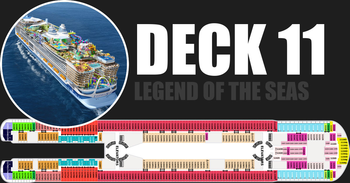 Legend of the Seas Deck 11 - Activities & Deck Plan Layout