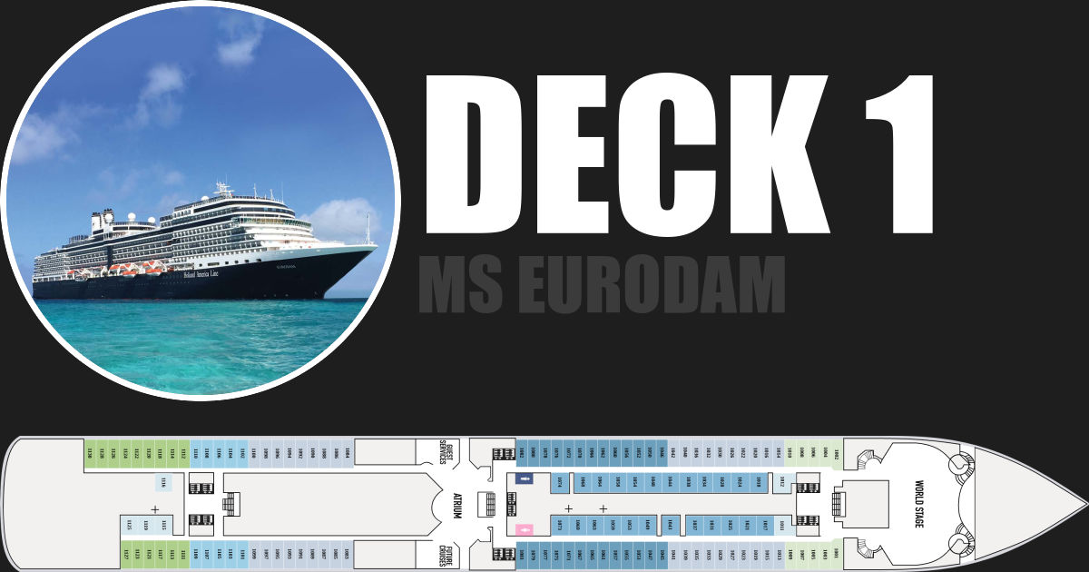 MS Eurodam Cruise Ship Deck Plans (2026) | Gangwaze