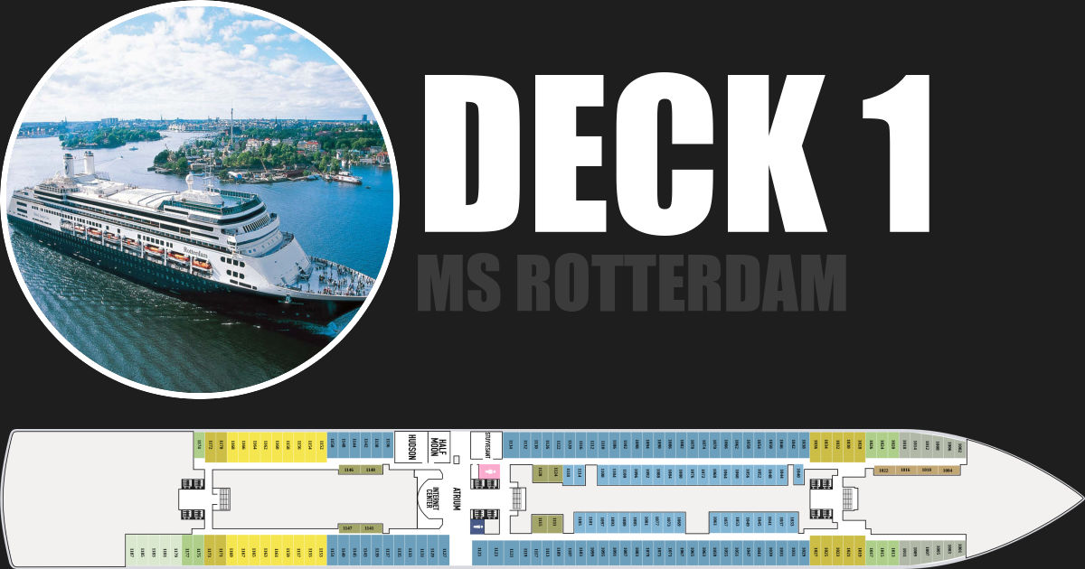 MS Rotterdam - Deck Plans [Decks 1 - 12]
