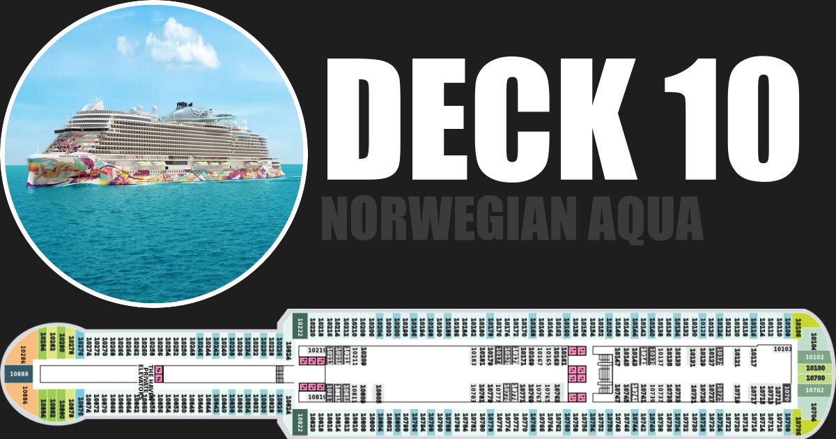 Norwegian Aqua Deck 10 - Cabins & Activities