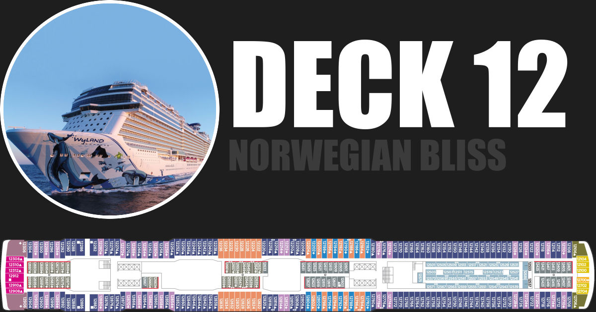 Norwegian Bliss Deck 12 - Activities & Deck Plan Layout