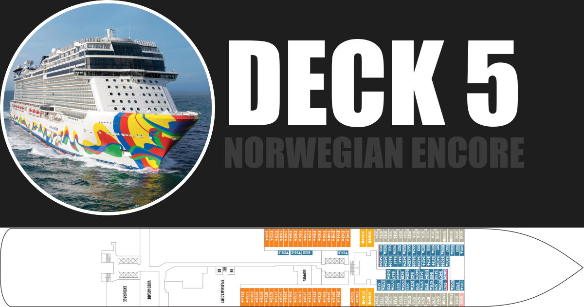 Norwegian Encore - Deck Plans [Decks 5 - 20]
