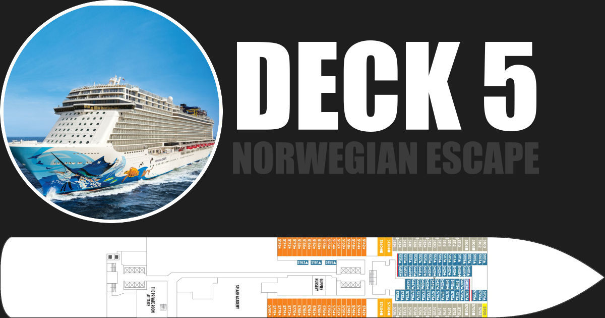Norwegian Escape - Deck Plans [Decks 5 - 20]