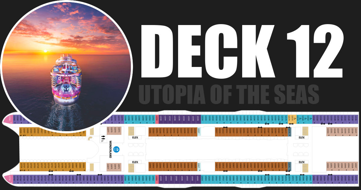 Utopia of the Seas Deck 12 - Cabins & Activities
