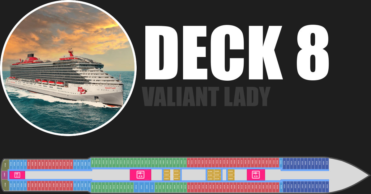 Valiant Lady Deck 8 - Cabins & Activities