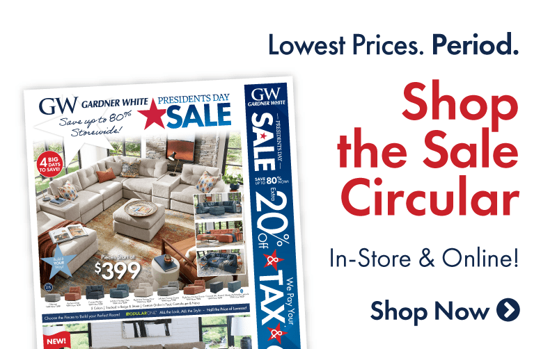 Shop Furniture & Mattresses On Sale Now at Gardner-White