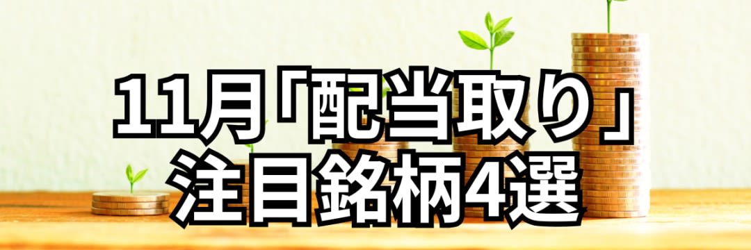 【新NISA】11月の「配当取り」を狙える、注目の日本株「高配当株・増配株4選」を実名公開【日経平均5万円時代の守りの投資法】（桶井 道） | マネー現代 | 講談社