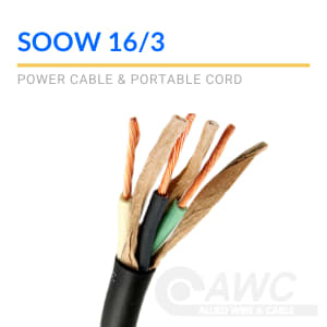 SOOW 16/3 SOOW Portable Service Cord | Allied Wire & Cable