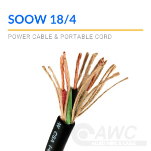 SOOW 18/4 SOOW Portable Service Cord | Allied Wire & Cable