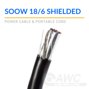 18 AWG 6 Conductor Shielded SOOW Cable | Allied Wire & Cable