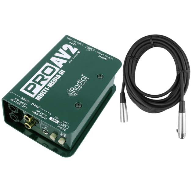 Radial ProAV2 Multimedia Stereo DI Box Bundle | GearTree