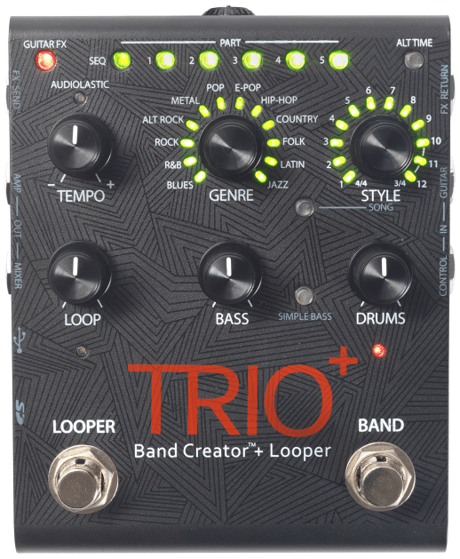 DigiTech Digitech Trio Plus Band Creator/Looper Effects Pedal | GearTree