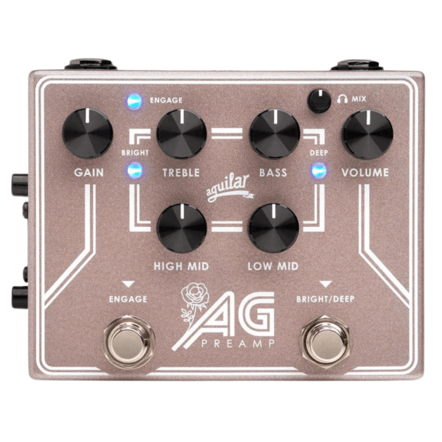 Aguilar AG DI/Preamp Bass Effects Pedal, Limited Edition Breast Cancer ...