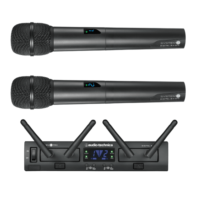 Audio-Technica ATW-1322 System 10 Pro Dual Handheld Wireless Microphone ...