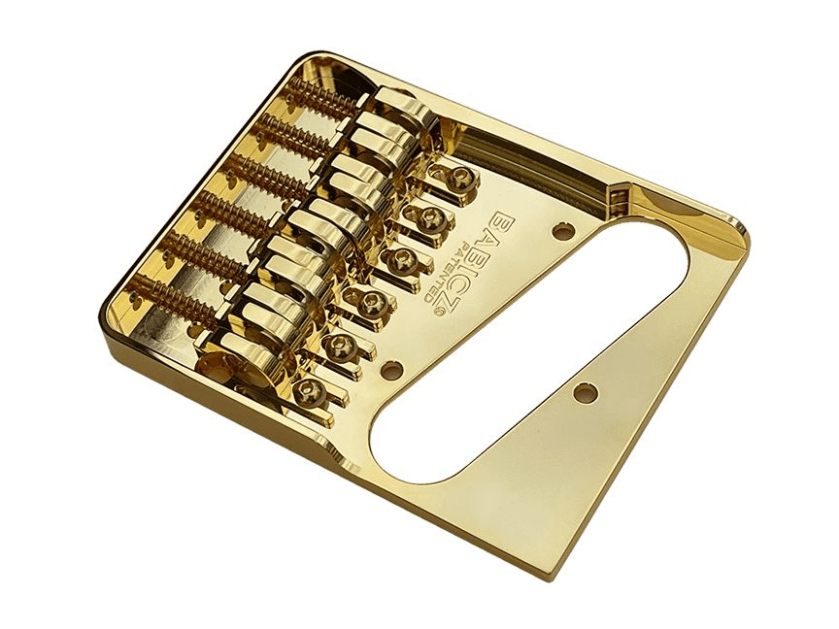 Babicz FCH Ashtray Telecaster Bridge, 4-Hole Mount, Gold | GearTree