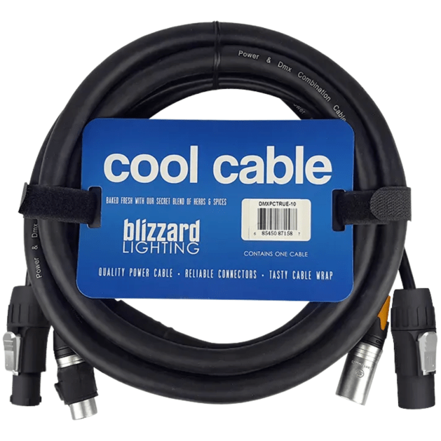 Blizzard Lighting powerCON TRUE1 Power/3-Pin XLR DMX Combo Cable, 10 ...