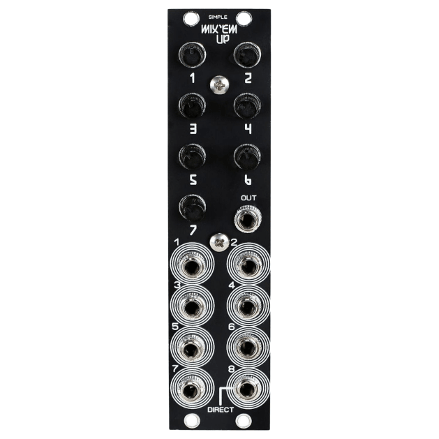 Blue Lantern Simple Mix 'Em Up Mixer 8 Channel Mixer Modular Eurorack ...