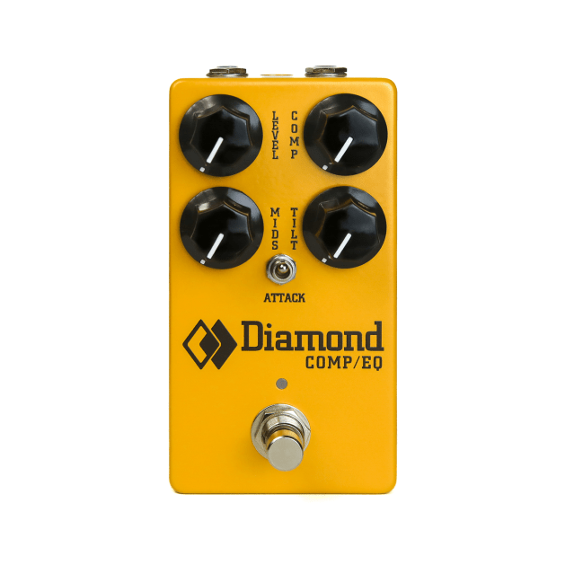 Diamond Comp/EQ Compressor Effects Pedal, Yellow | GearTree