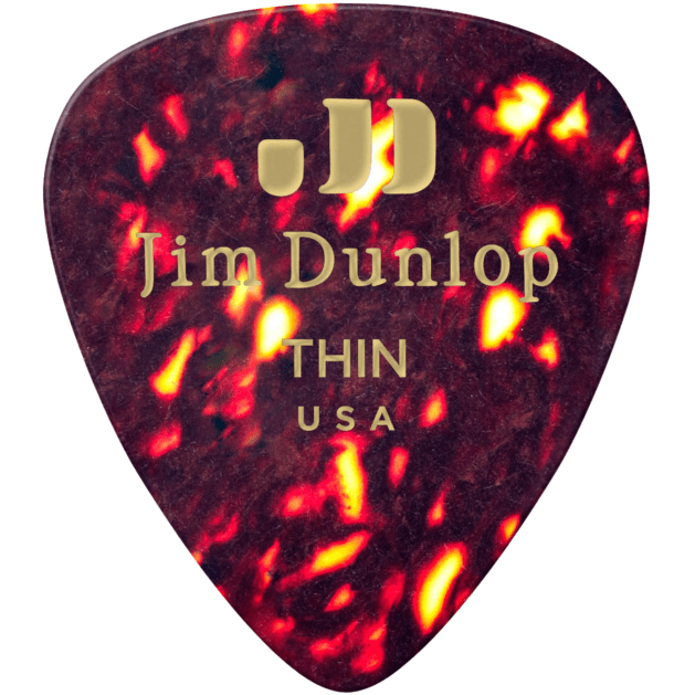 Dunlop 483R05TH Celluloid Thin Picks, Tortoise Shell, 72 Pack | GearTree