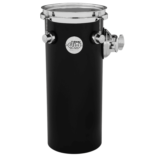 DW Design Series Rata Acrylic Tom Drum, 6\" x 14\", Black Satin | GearTree