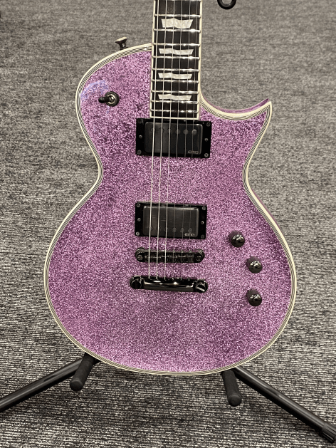 ESP E-II Eclipse DB Electric Guitar, Ebony Fingerboard, Purple Sparkle ...
