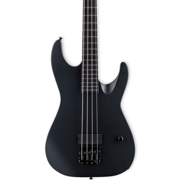 ESP LTD M-4 Black Metal 4-String Bass Guitar, Ebony Fingerboard, Black ...
