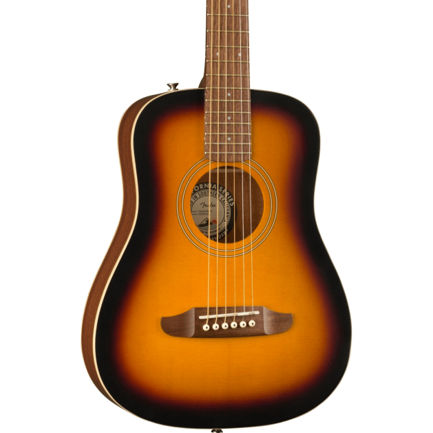 Fender Redondo Mini Dreadnought Acoustic Guitar, Spruce Top, Sunburst ...