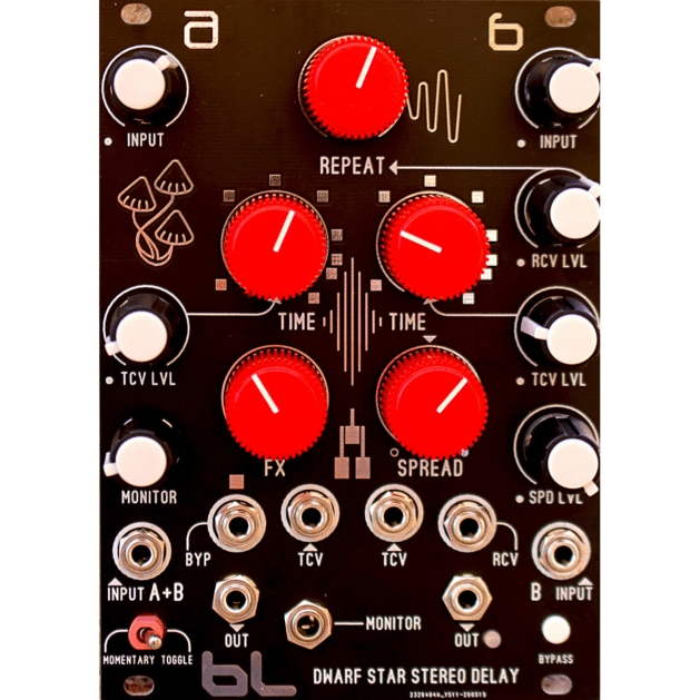 Blue Lantern Dwarf Star MK2 Stereo Delay Module Eurorack Synth Module ...