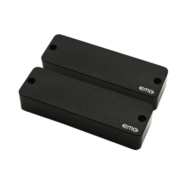 EMG E5W Slim Soapbar 5-String Bass Pickup Set, Black | GearTree