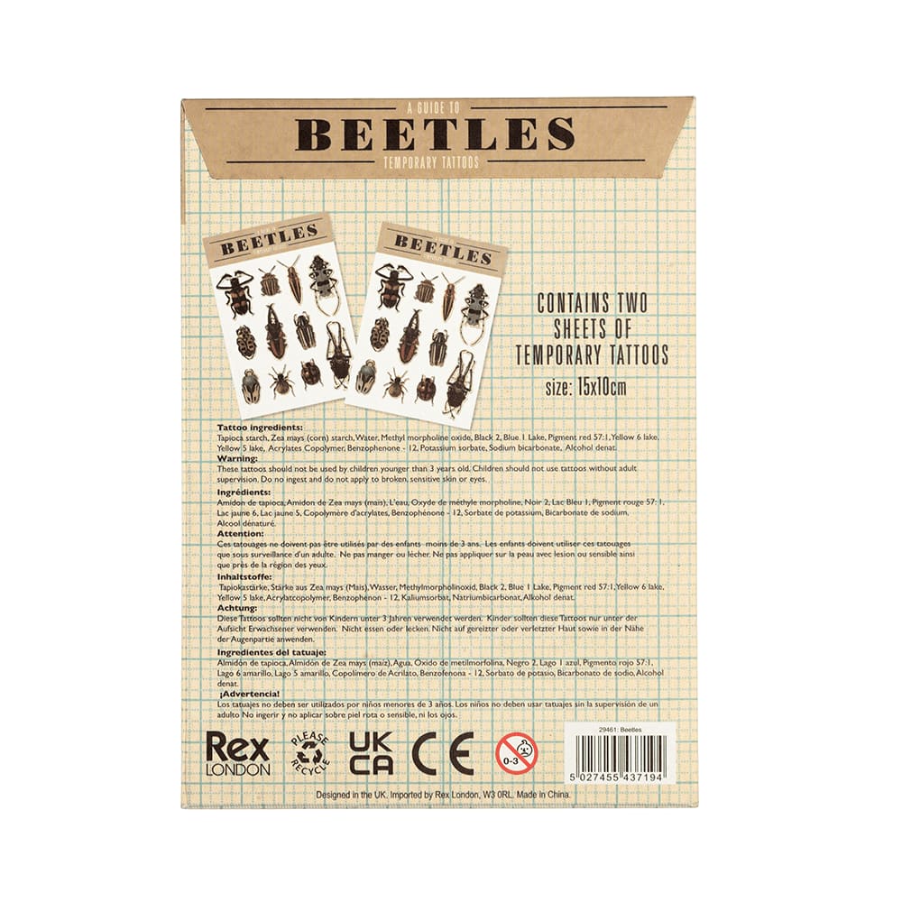 Rex London - Tattoos Kevers - Nature Trail - Geluksvogels