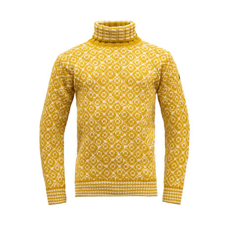 Devold of Norway - Svalbard Sweater High Neck - Wollen Trui - Unisex ...