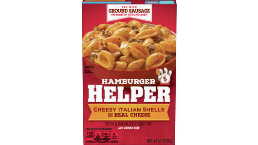 Cheesy Italian Shells Hamburger Helper - BettyCrocker.com