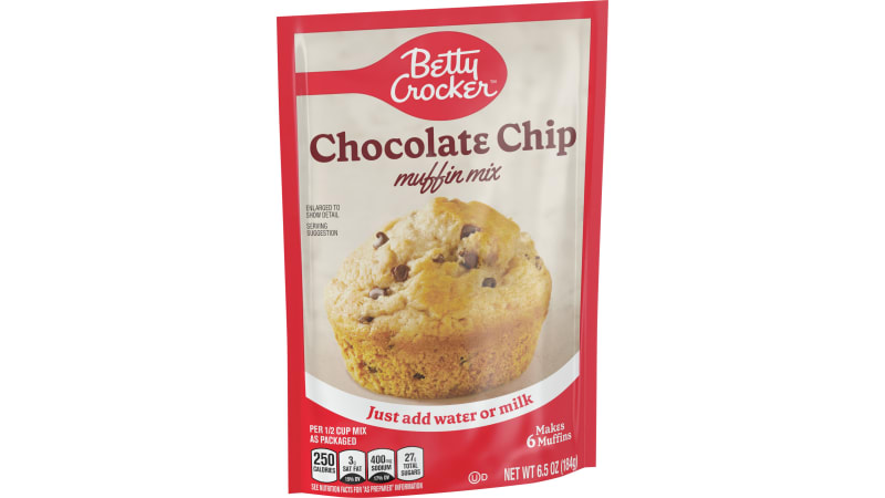 Betty Crocker™ Chocolate Chip Pouch Muffin Mixes - BettyCrocker.com
