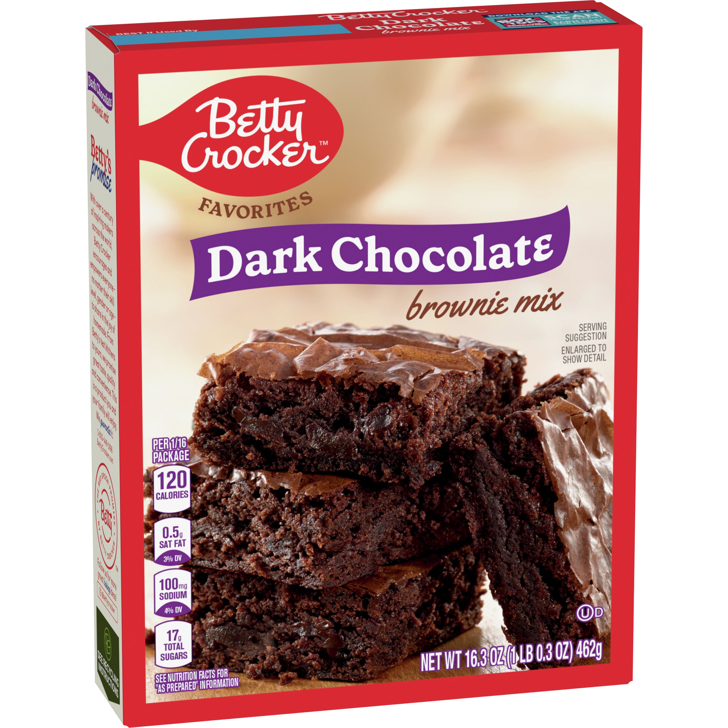 Betty Crocker Brownie Mix Back