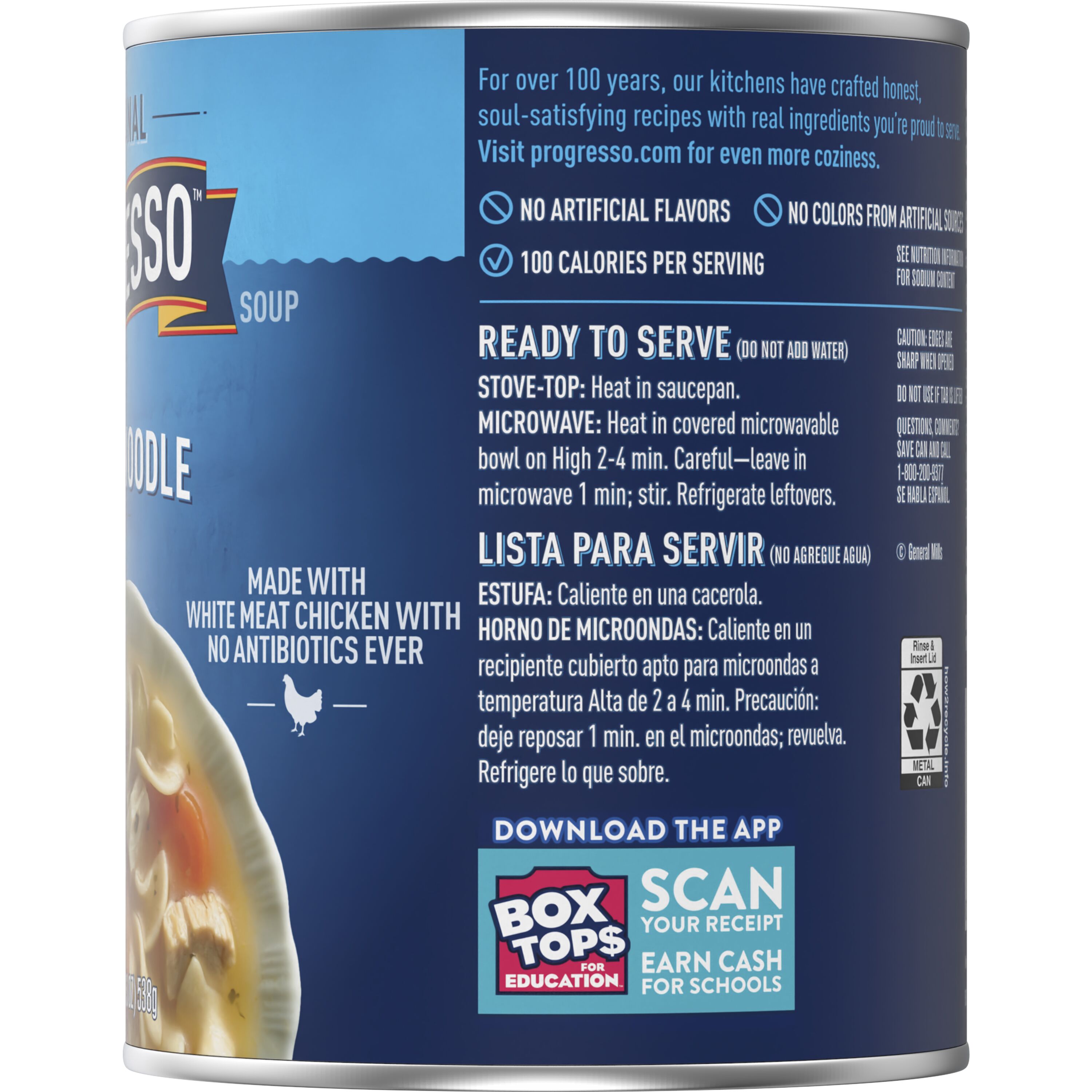 Progresso Soup Label