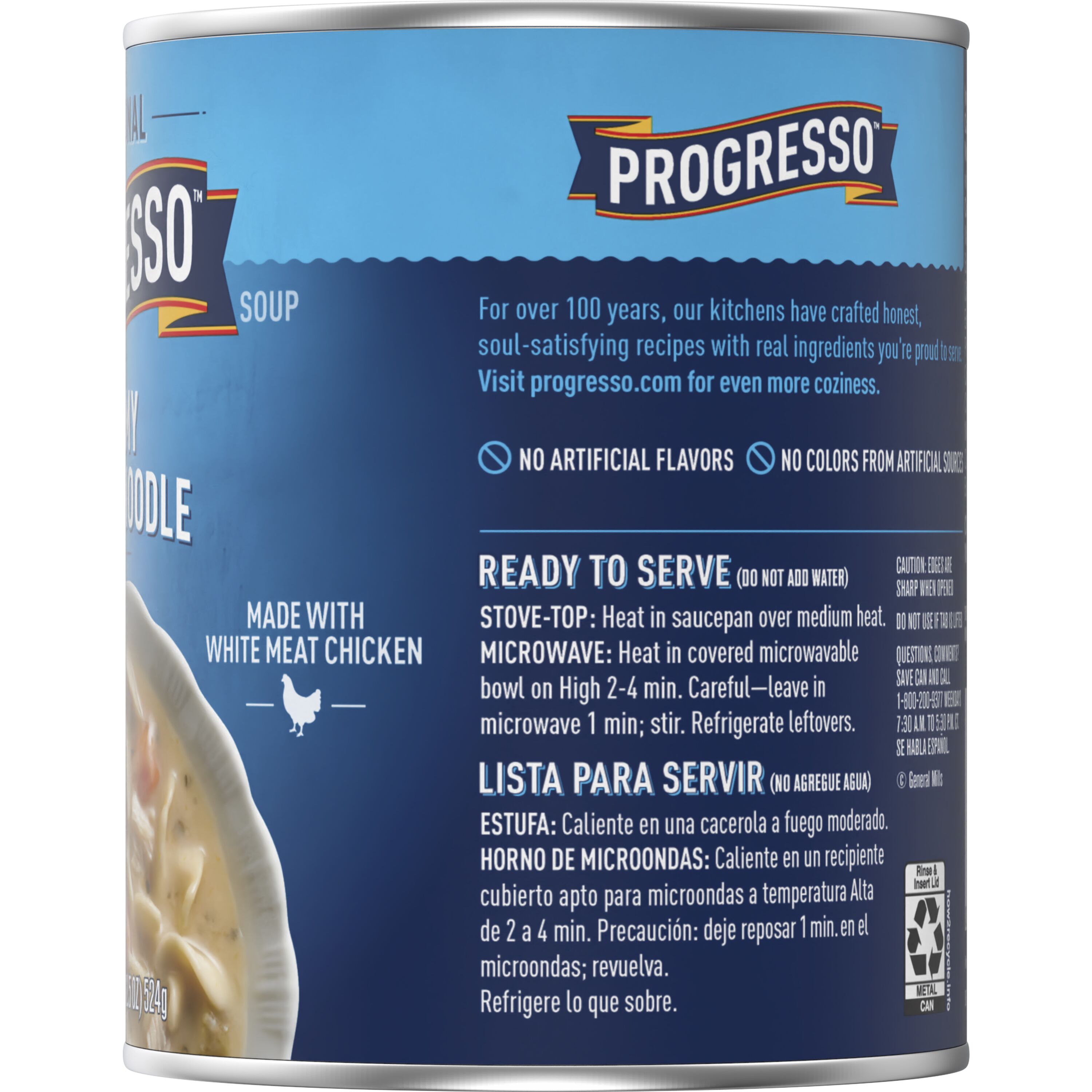 Progresso Soup Label