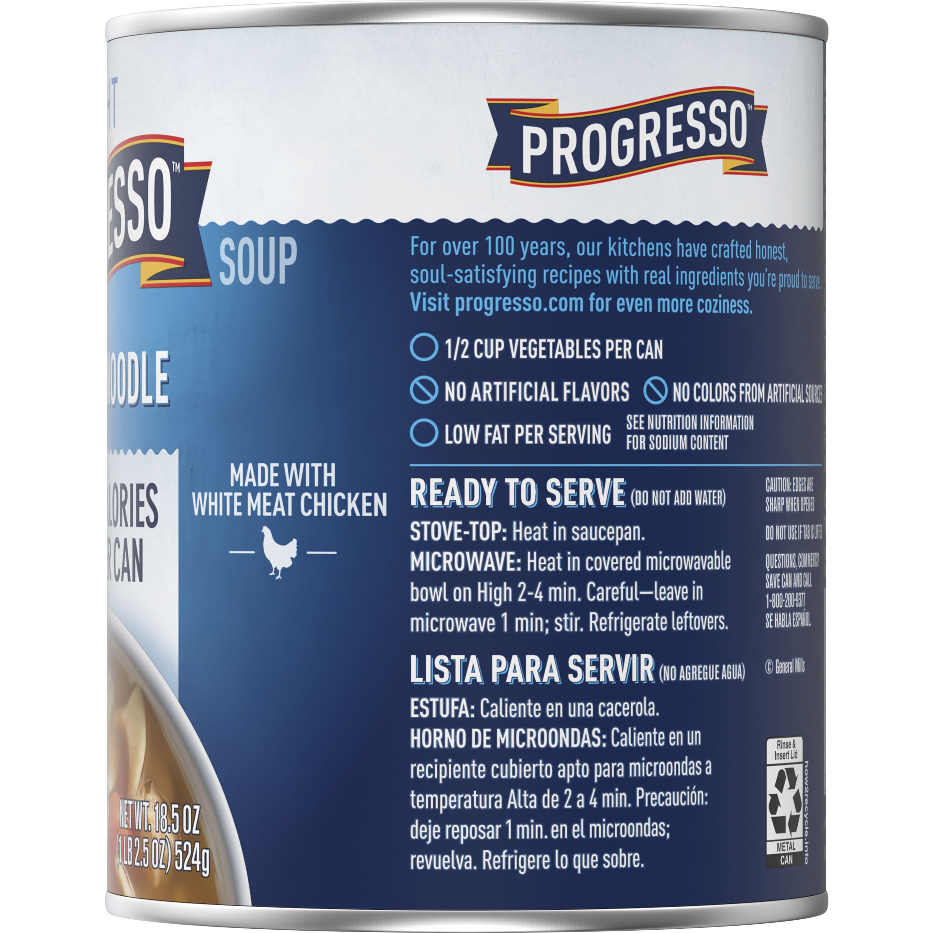 Progresso Soup Label