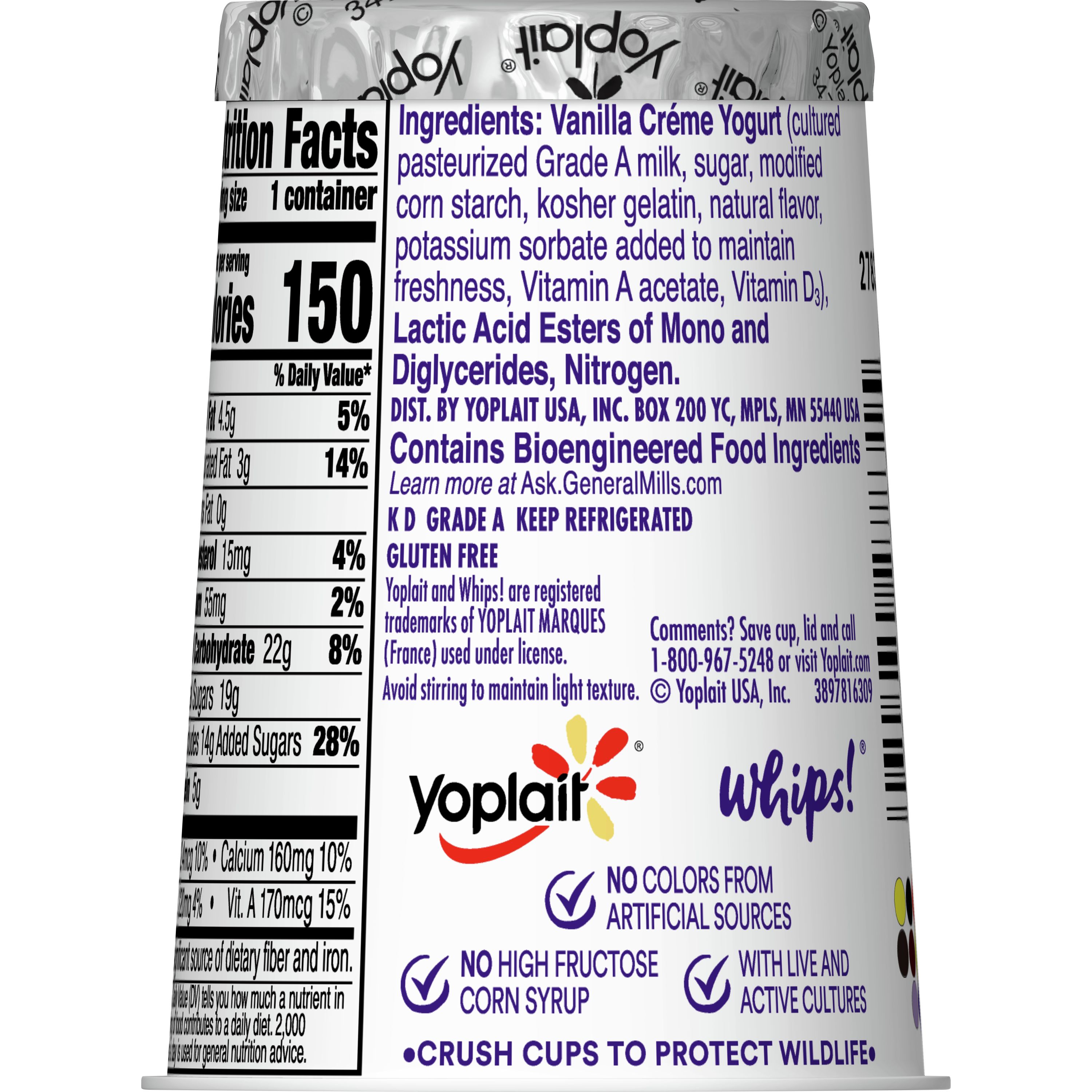 Yoplait Light Vanilla Yogurt Nutrition Facts | Shelly Lighting