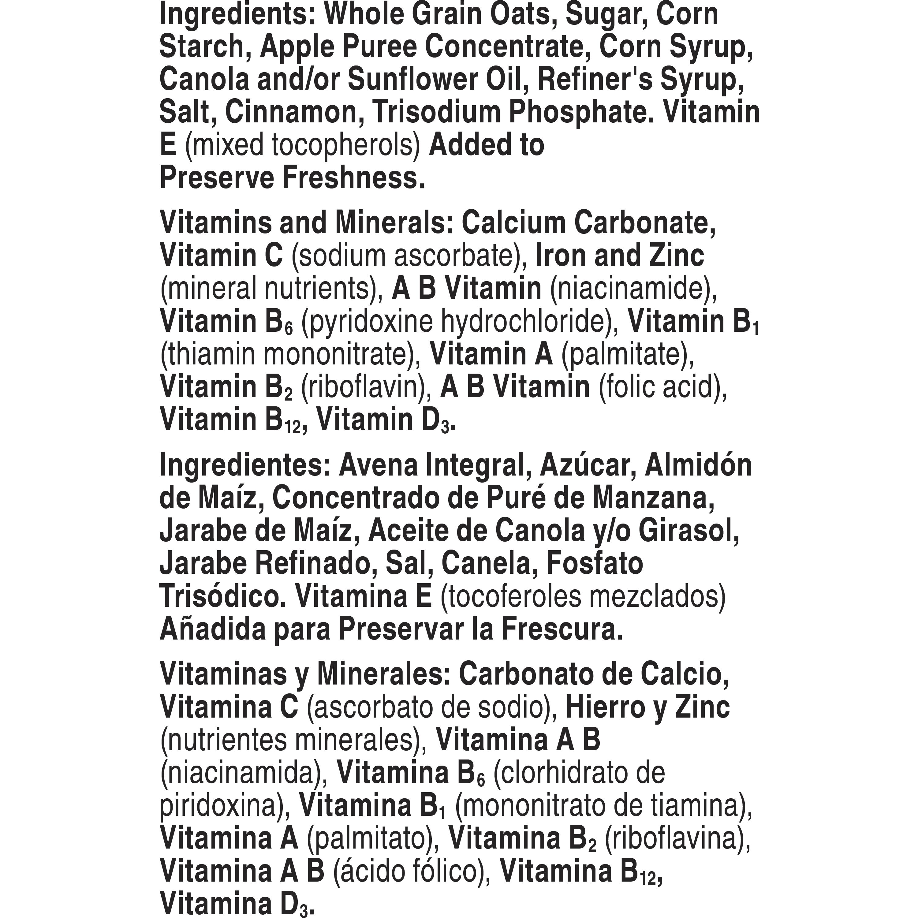 Apple Cinnamon Cheerios Ingredients