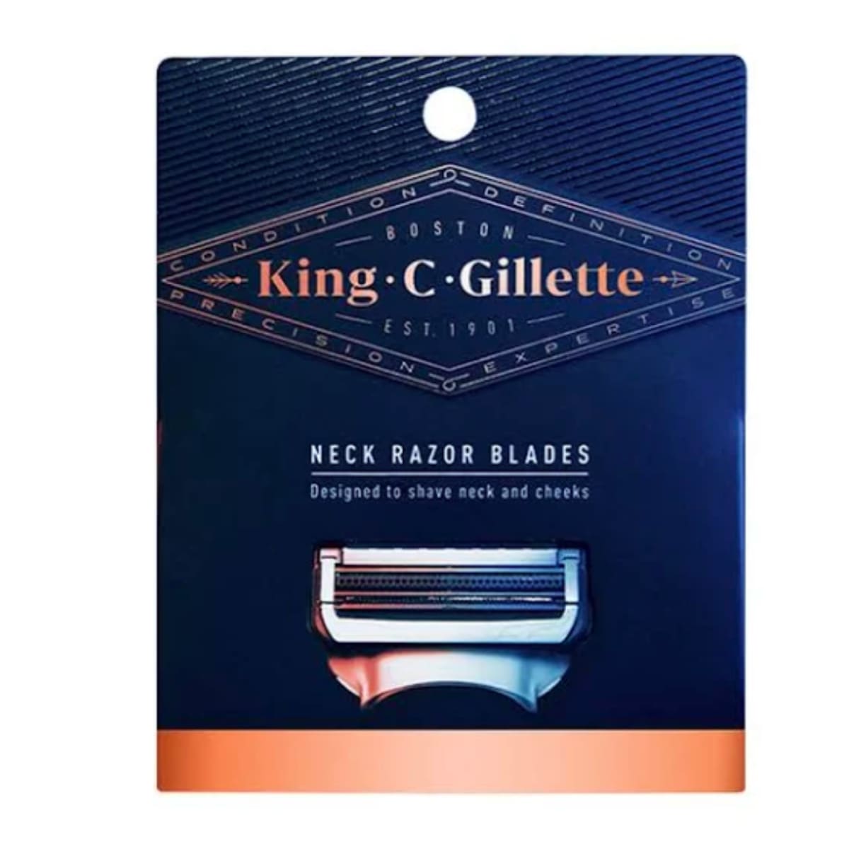 Gillette King C. Neck Razor Blades 3-pack | Gents