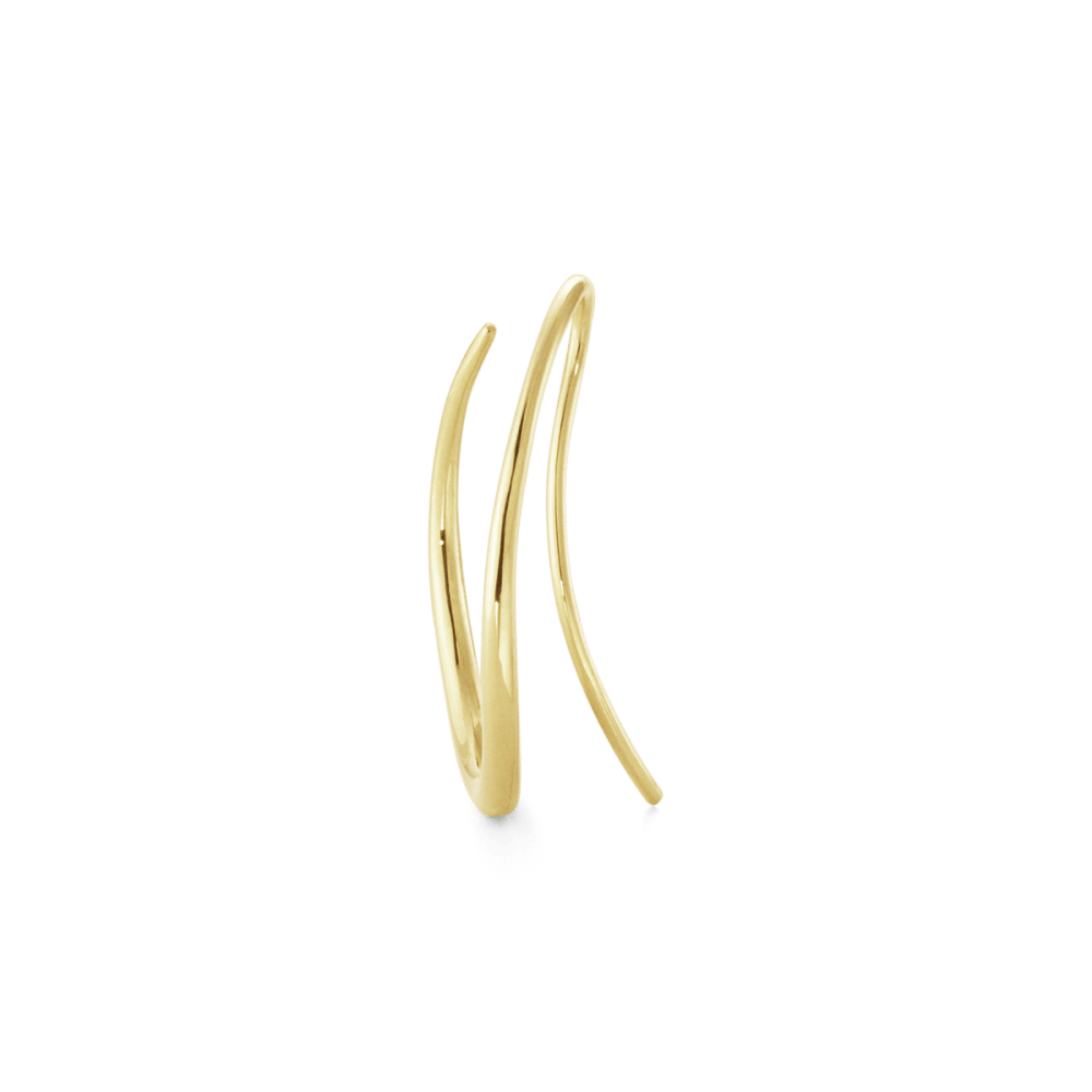 OFFSPRING earhoop, contemporary but classic gold hoop earring OFFSPRING earhoop, contemporary but classic gold hoop earring